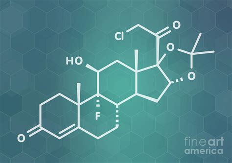Halcinonide Topical Corticosteroid Drug Molecule 2 By Science Photo