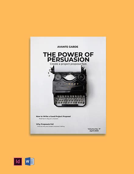 Project Management Magazine Template Indesign Word Pdf