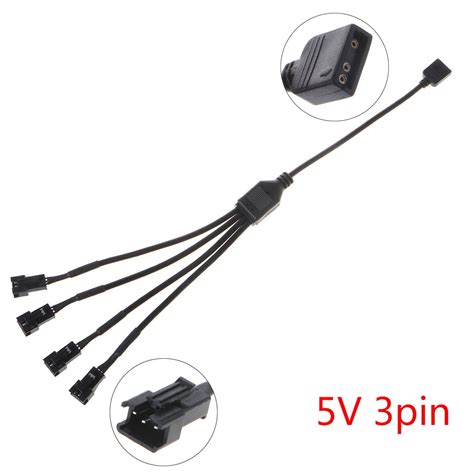V PIN To SM Pin Fan Interface Female Male Adapter Motherboard