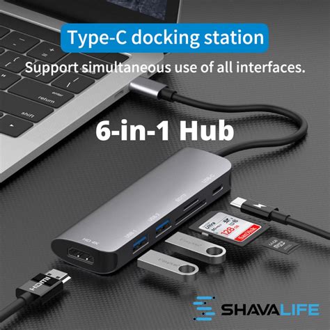 Usb C Hub Converter Adaptor Type C To Usb For Laptop Computer Shopee Singapore