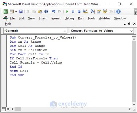 How To Automatically Convert Formulas To Values In Excel 6 Methods