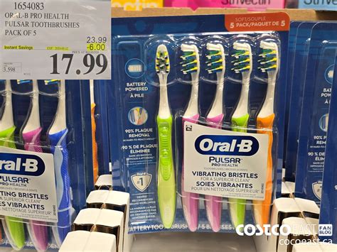 1654083 Oral B Pro Health Pulsar Toothbrushes Pack Of 5 6 00 Instant