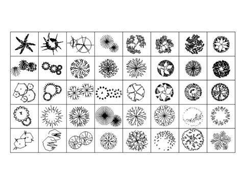 Patterns Of Trees In AutoCAD Download CAD Free KB Bibliocad