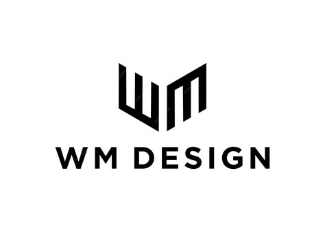 Premium Vector Wm Logo Design Vector Illustration
