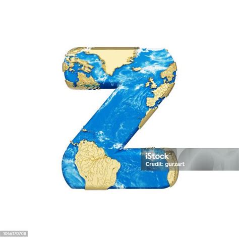 세계 지구 세계 편지 알파벳 대문자 Z입니다 Nasa 지도 함께 글로벌 전세계 폰트입니다 3d 렌더링에 고립 된 흰색 배경 0명에 대한 스톡 사진 및 기타 이미지 Istock