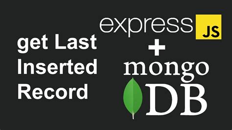 How To Get Last Inserted Record In Mongodb Mongoose In Node Express