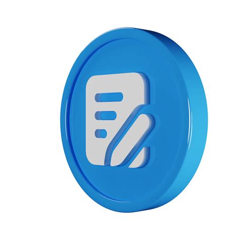 Memo Pencil Business Icon 3d Render Illustration 22993939 Png