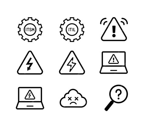 Premium Vector Itsm Incident Management Icons