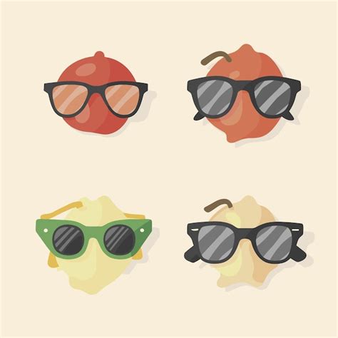 Premium Vector Sunglasses Realistic Set With Different Models