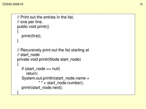 Ppt Recursion On Linked Lists Powerpoint Presentation Free Download