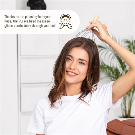 Premium Purava Head Massager With 20 Finger Scalp Scratcher For