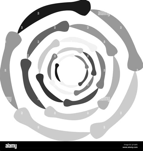 Abstract Cicular Geometric Circle Vector Design Element Stock Vector