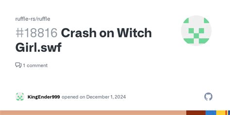 Crash On Witch Girlswf · Issue 18816 · Ruffle Rsruffle · Github
