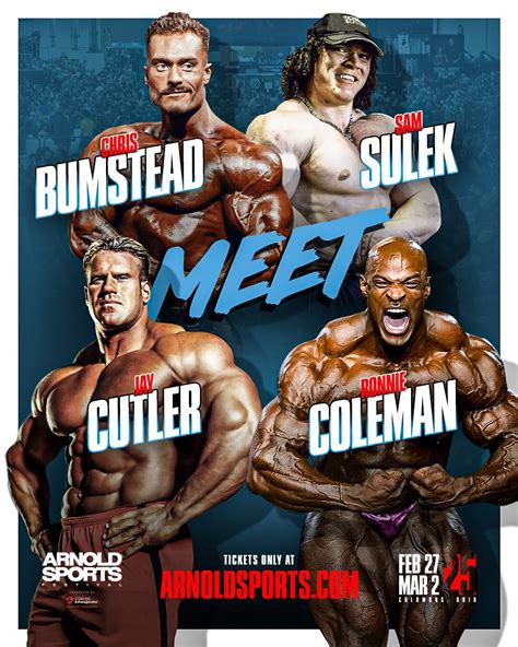 Were Thrilled To Kick Off Our 2025 Arnold Expo Guest Line Up With Four
