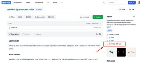 Connect Github Repositories To Tscircuit Tscircuit Docs