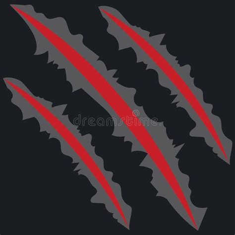 Claw Mark Vector Elemenr Concept Design Template Stock Vector