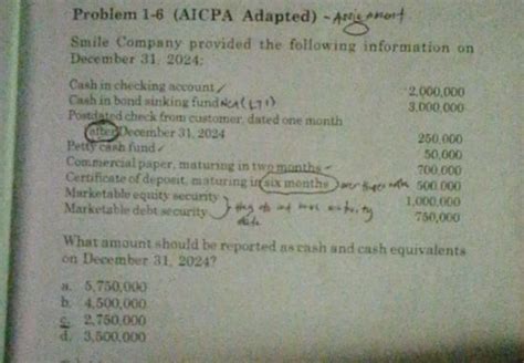 Problem 1 6 AICPA Adapted Assignment StudyX