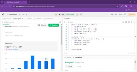 dharanya p on linkedin leetcode addbinary day21 leetcode