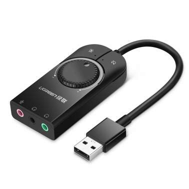 UGREEN USB External Stereo Sound Adapter 15cm Black Umart Com Au