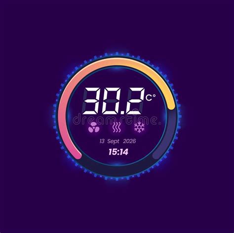 Thermostat Dial Ui Stock Illustrations 58 Thermostat Dial Ui Stock Illustrations Vectors