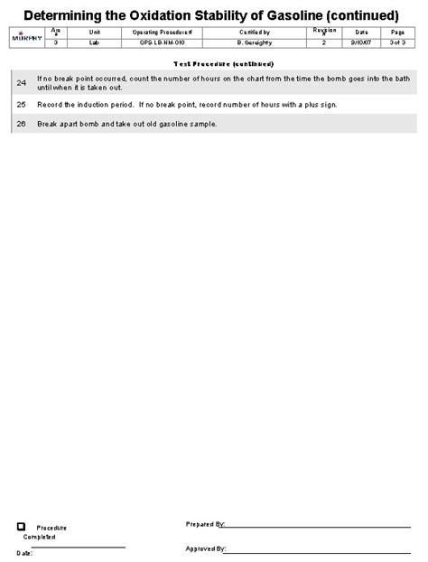 Determining The Oxidation Stability Of Gasoline Are A