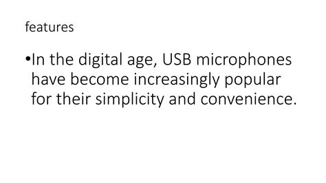 Usb Microphones And Microphone Typespdf