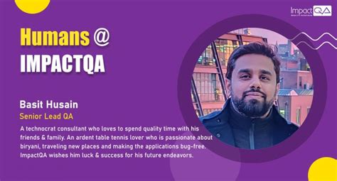 Impactqa On Linkedin Humans Employeespotlight Employeeappreciation