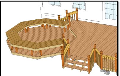 Octagonal Deck Backyard Deck Deck Babe Bed