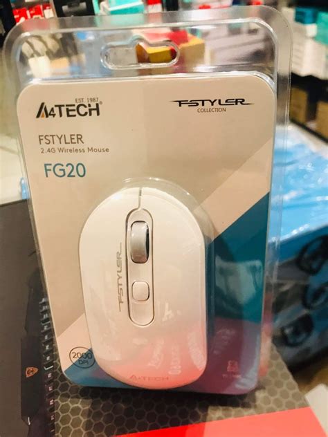 A4tech Fstyler Fg20 Wireless Mouse White Computers And Tech Parts And Accessories Mouse