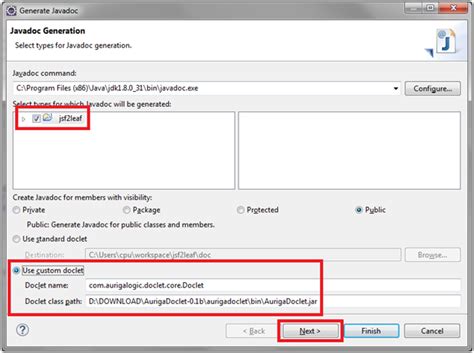 eclipse and javadoc with pdf generation ~ l3oc