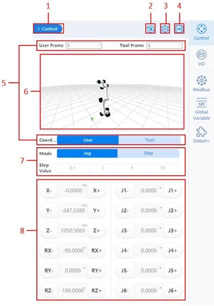 Control Panel — Dobot Cr Series Documentation