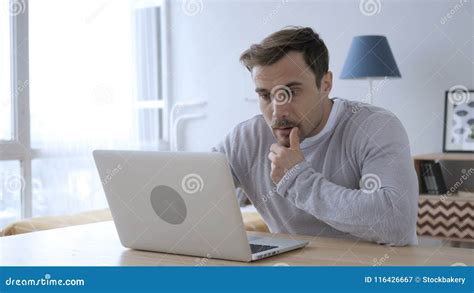 Shocked Adult Man Working On Laptop Astonished Stock Video Video Of Horrible Office 116426667