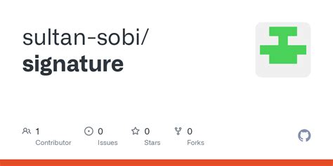 Github Sultan Sobisignature