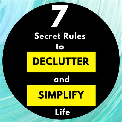 7 secret rules to simplify your life hubpages