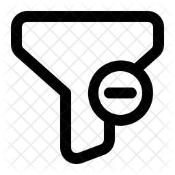 Remove Filter Icon Download In Line Style