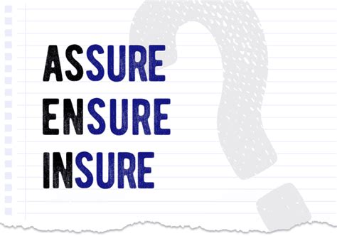 Assure Vs Ensure Vs Insure Which Form Is Correct Correctme