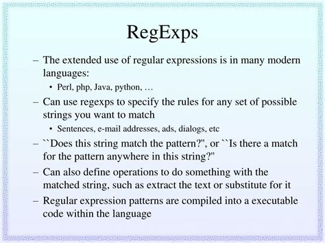 Ppt Compiler Design 2 Regular Expressions And Finite State Automata