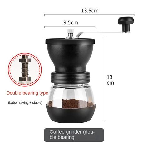 Badu Bg Ръчна машина за мелене Двоен лагер Спестяваща труд Ръчна мелница за кафе на зърна