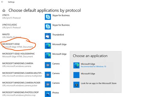 Cannot Change To Edge Deflector On Default Applications By Protocol Issue Da X