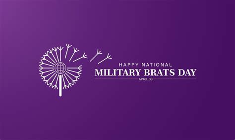 National Military Brats Day Background Vector Illustration 40282227
