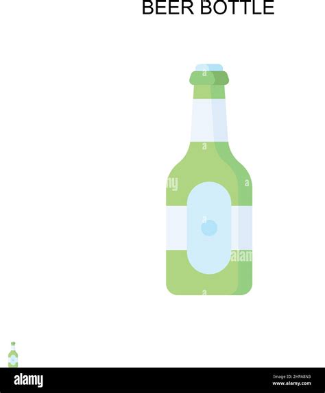Beer Bottle Simple Vector Icon Illustration Symbol Design Template For Web Mobile Ui Element
