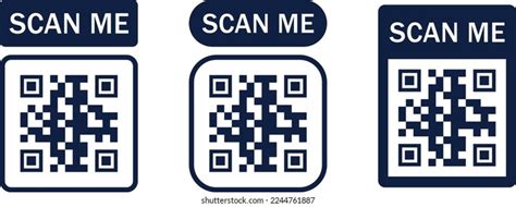 Scan Me Qr Code Design Vector Stock Vector Royalty Free 2244761887 Shutterstock