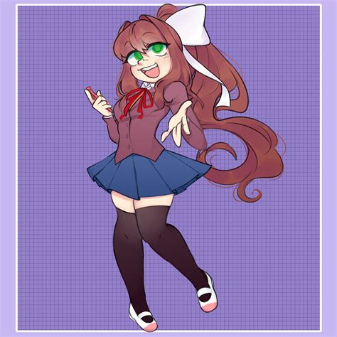 Monika Ddlc Collab By Beeckmoon On Deviantart