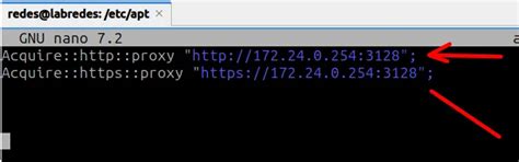 como usar apt get com proxy
