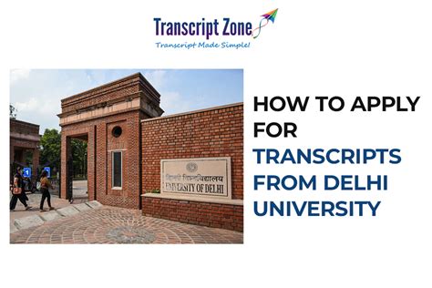 How To Apply For Transcripts From Delhi University