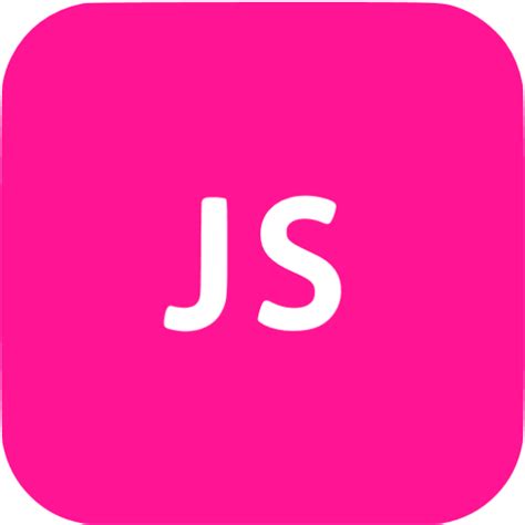 Deep Pink Js Icon Free Deep Pink Programming Icons