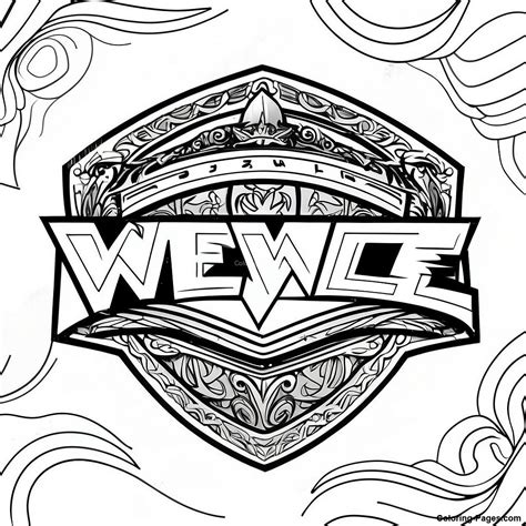 Wwe Title Coloring Pages