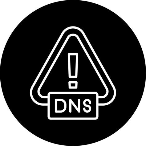 Dns Resolution Failed Line Circle Inverted 67348302 Vector Art At Vecteezy