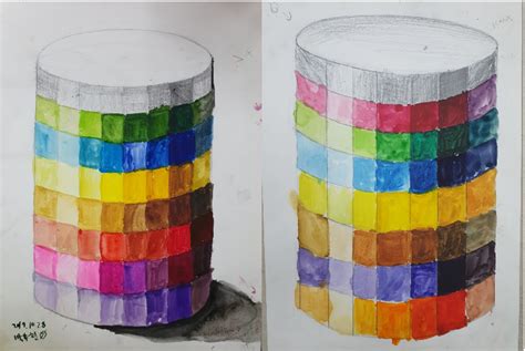 기초수채화 물조절 명도 채도 유니온 일상 동대문 유니온미술학원