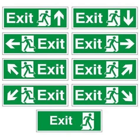 Exit Signage At 310 Piece In Lucknow ID 16508036788